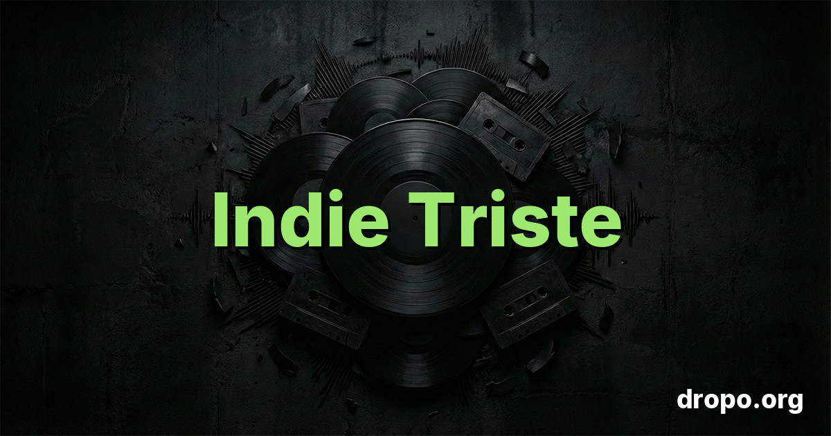 Lista de Indie Triste 2026 | Mejor Música en Spotify - Dropo